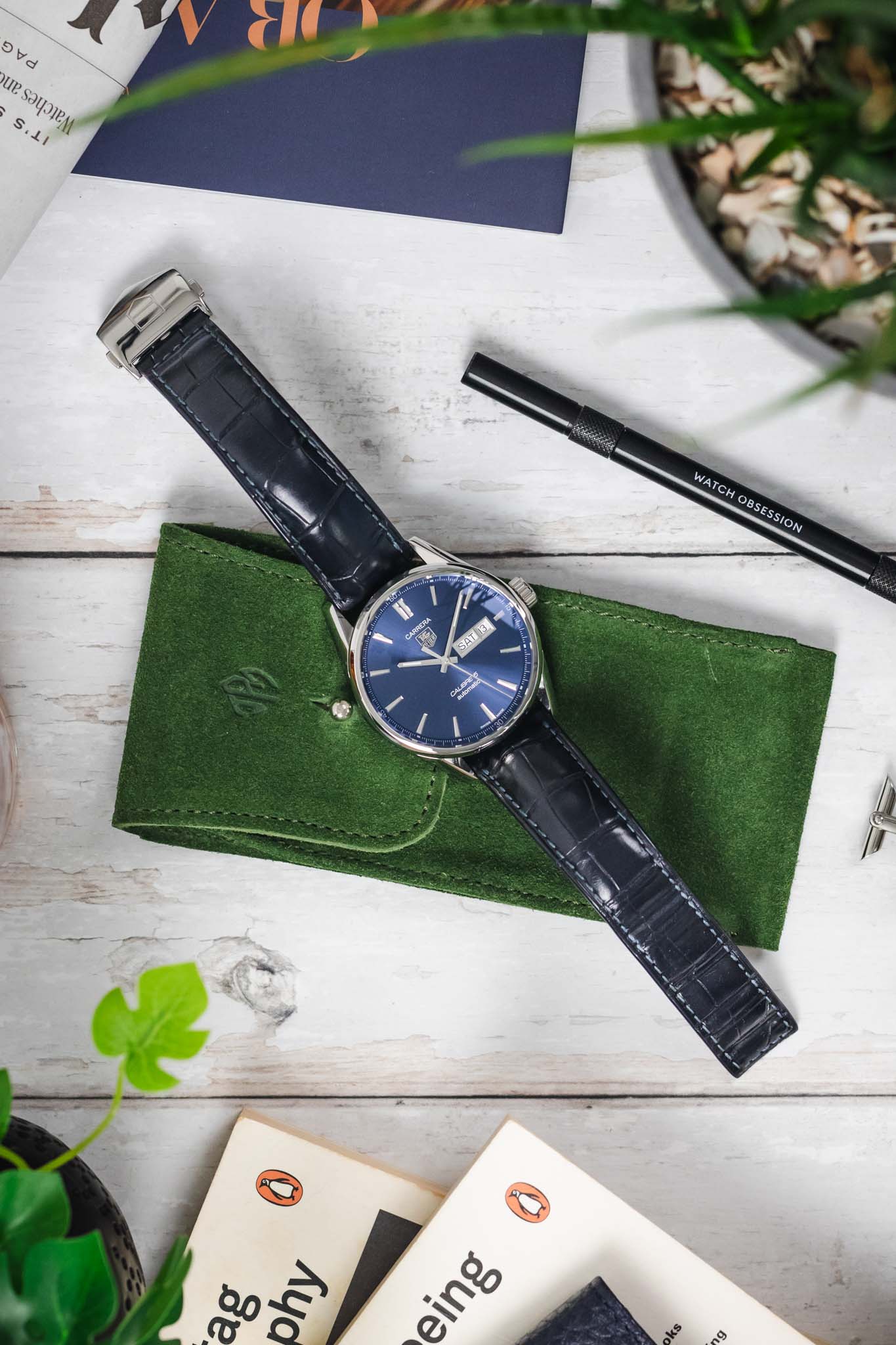 TAG HEUER Carrera Day Date – Sunray Blue Dial 43mm |Obsessed By Watches UK